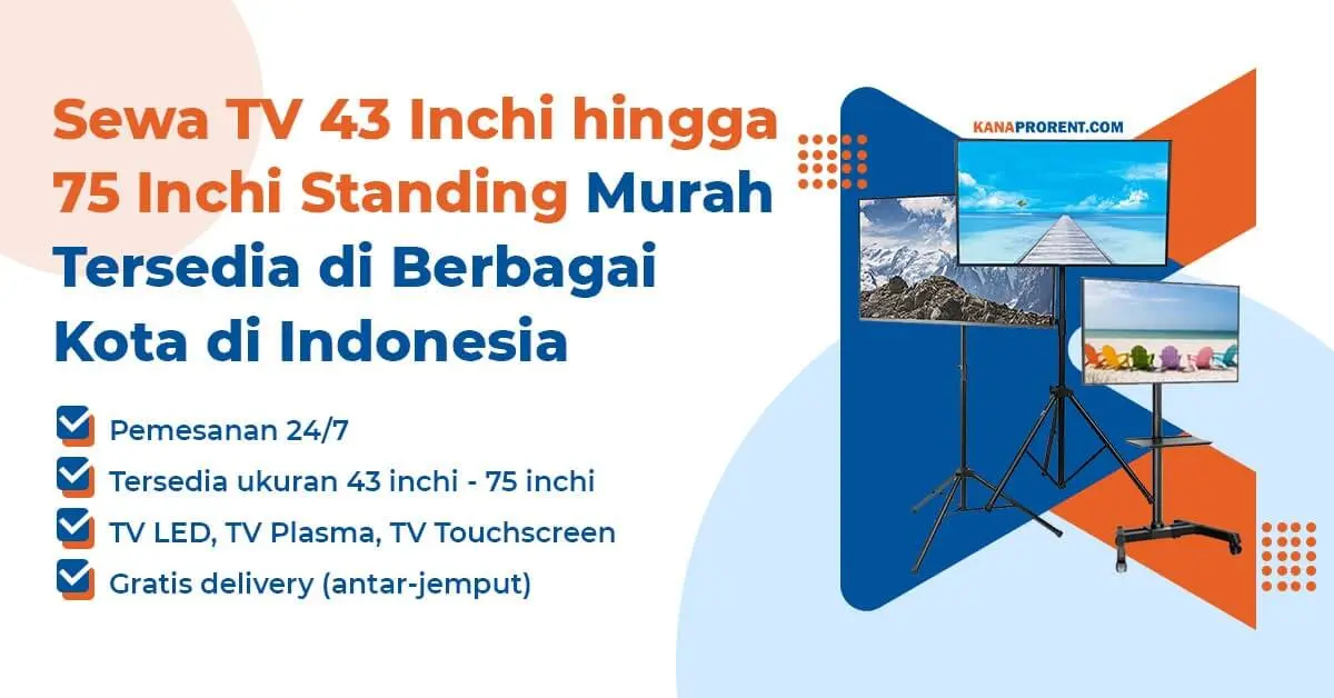 Sewa TV LED Terdekat di Berbagai Kota di Indonesia, 24 Jam